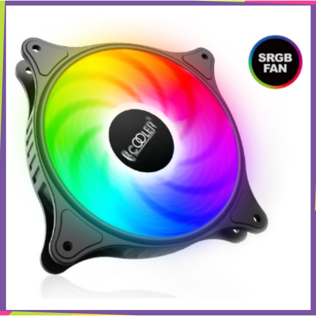 INPLAY M10 Rainbow RGB Case Fan LED Fan, 120mm RGB Computer Case Fan ...