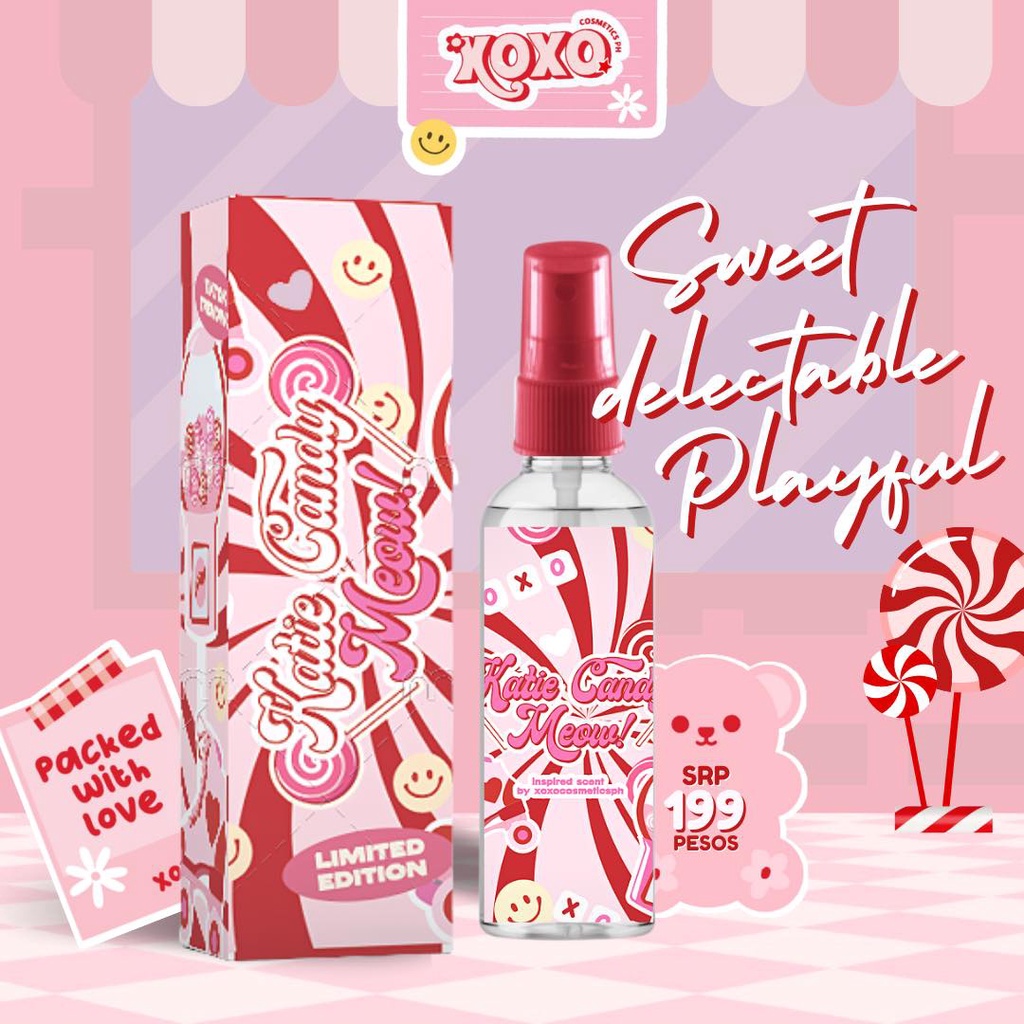 [With Freebies] XOXO COSMETICS Trending Perfume Katie Candy Meow 100ml ...