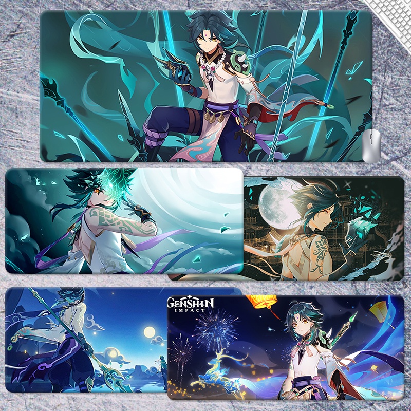 Xiao Mouse Pad Genshin Impact Multi-size custom table pad Liyue Lantern ...