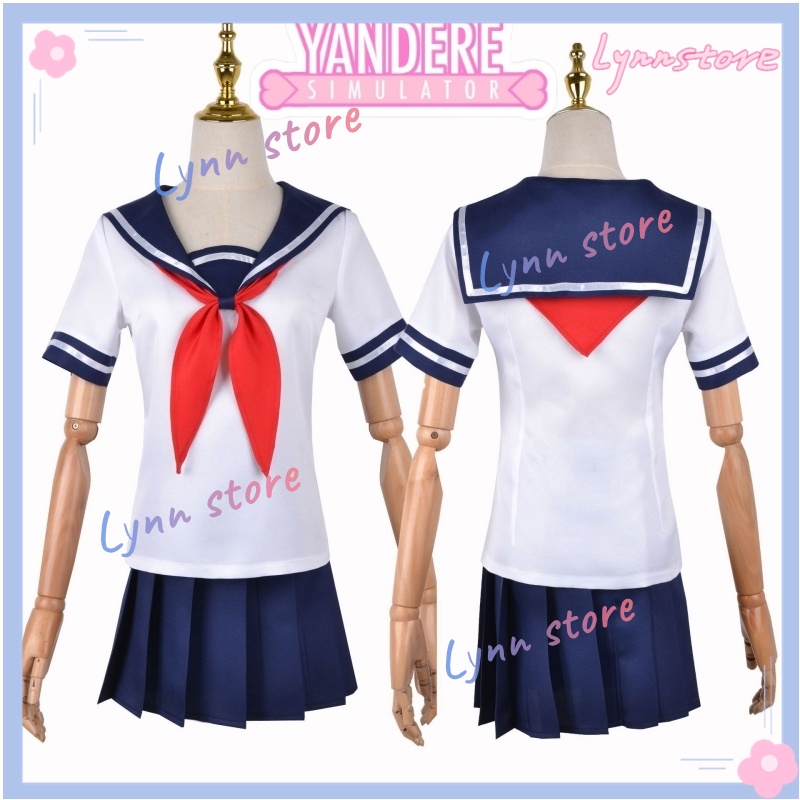 Anime ‘’Yandere Simulator‘’ Ayano Aishi Cosplay Costumes Girls School ...