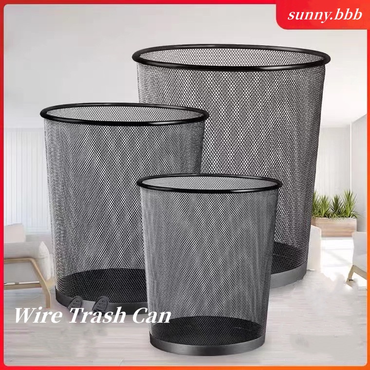 Wire Trash Can Wire Mesh Trash Can Bedroom Hotel Office Coffee Table ...