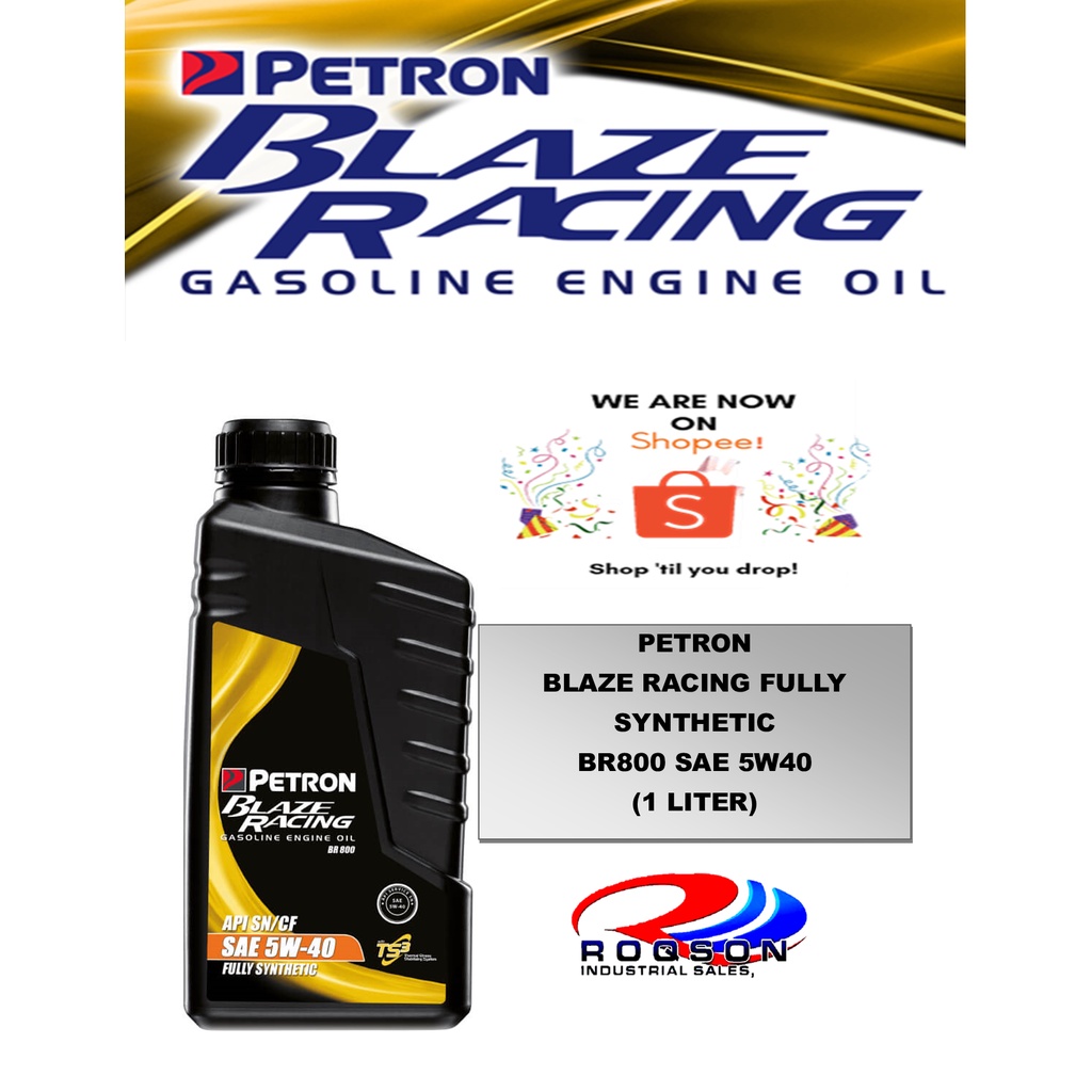 PETRON BLAZE RACING BR800 FULLY SYNTHETIC GASOLINE ENGINE OIL SAE 5W-40 ...