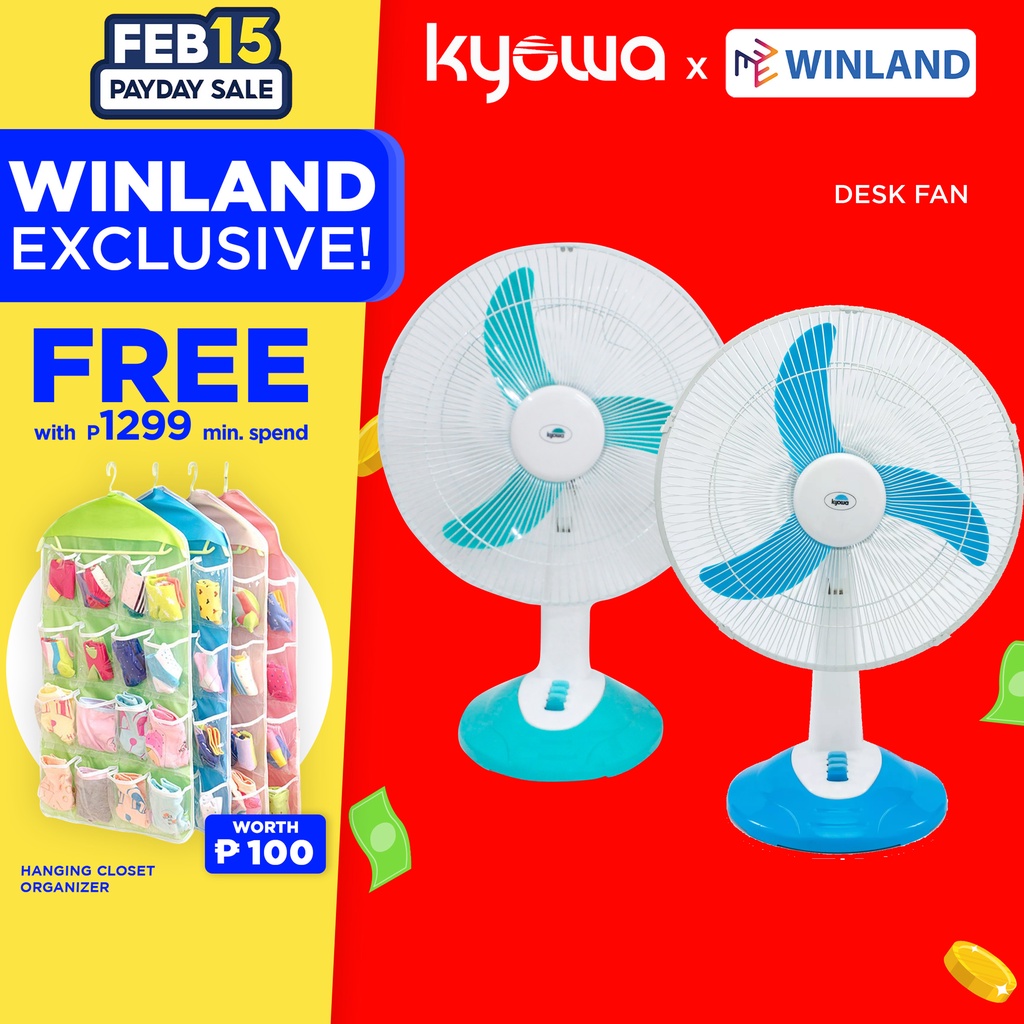 KYOWA by Winland 16inches Electric Fan | Desk Fan KW-6705 | Shopee ...