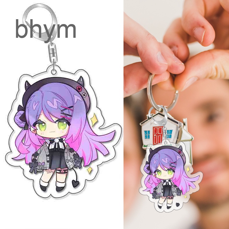 bhym Classic Kawaii Anime Hololive Vtuber Cosplay Keychain Acrylic Cute ...