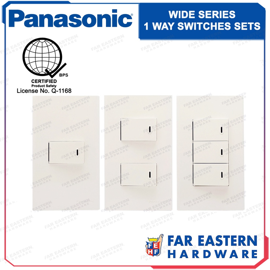 PANASONIC Wide Series Switch with Plate | Shopee Philippines