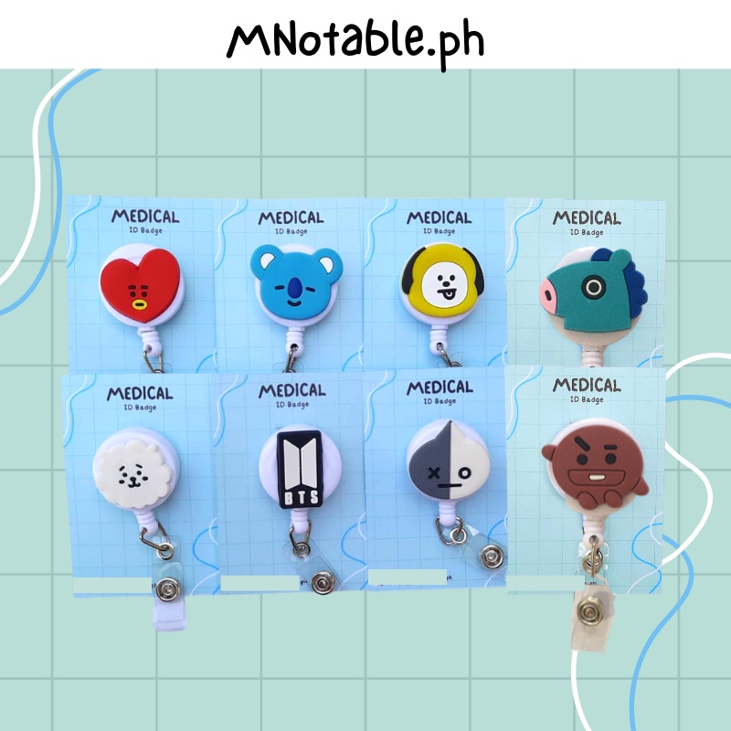 MNotable BTS Medical ID Badge | Retractable ID Card Clips | Shopee ...