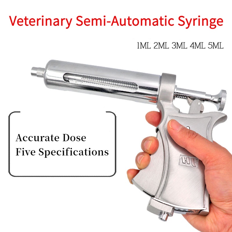 30/50ml Veterinary semi-automatic continuous syringes Pig syringes ...