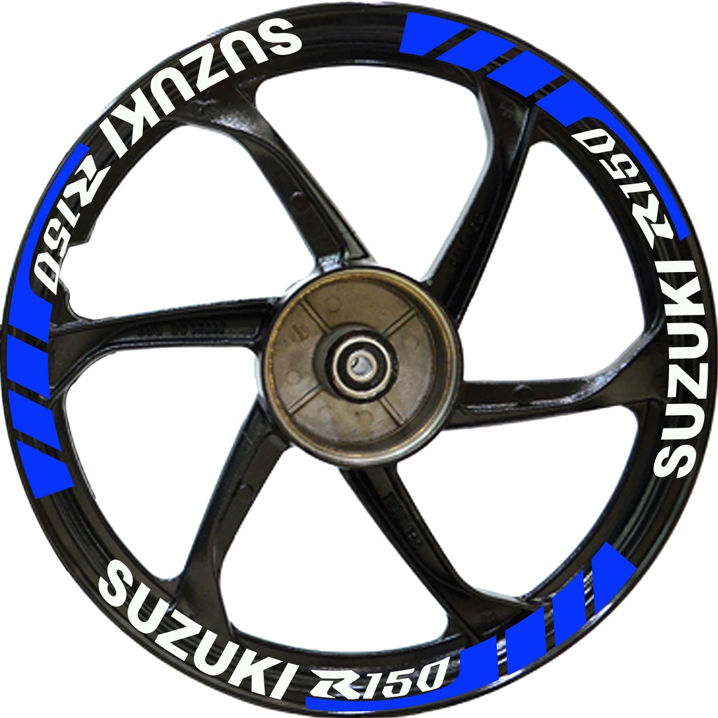 susuki raider R150 mags sticker decal set for wheels front and rear ...