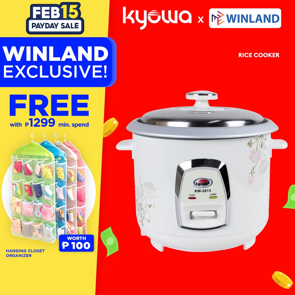 KYOWA by Winland Rice Cooker with Soft Touch Switch 1.2L KW-2013 ...