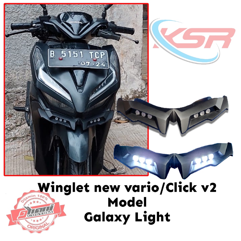 Winglet New vario 125/150/Click 125i/150i Galaxy Light Model | Shopee ...