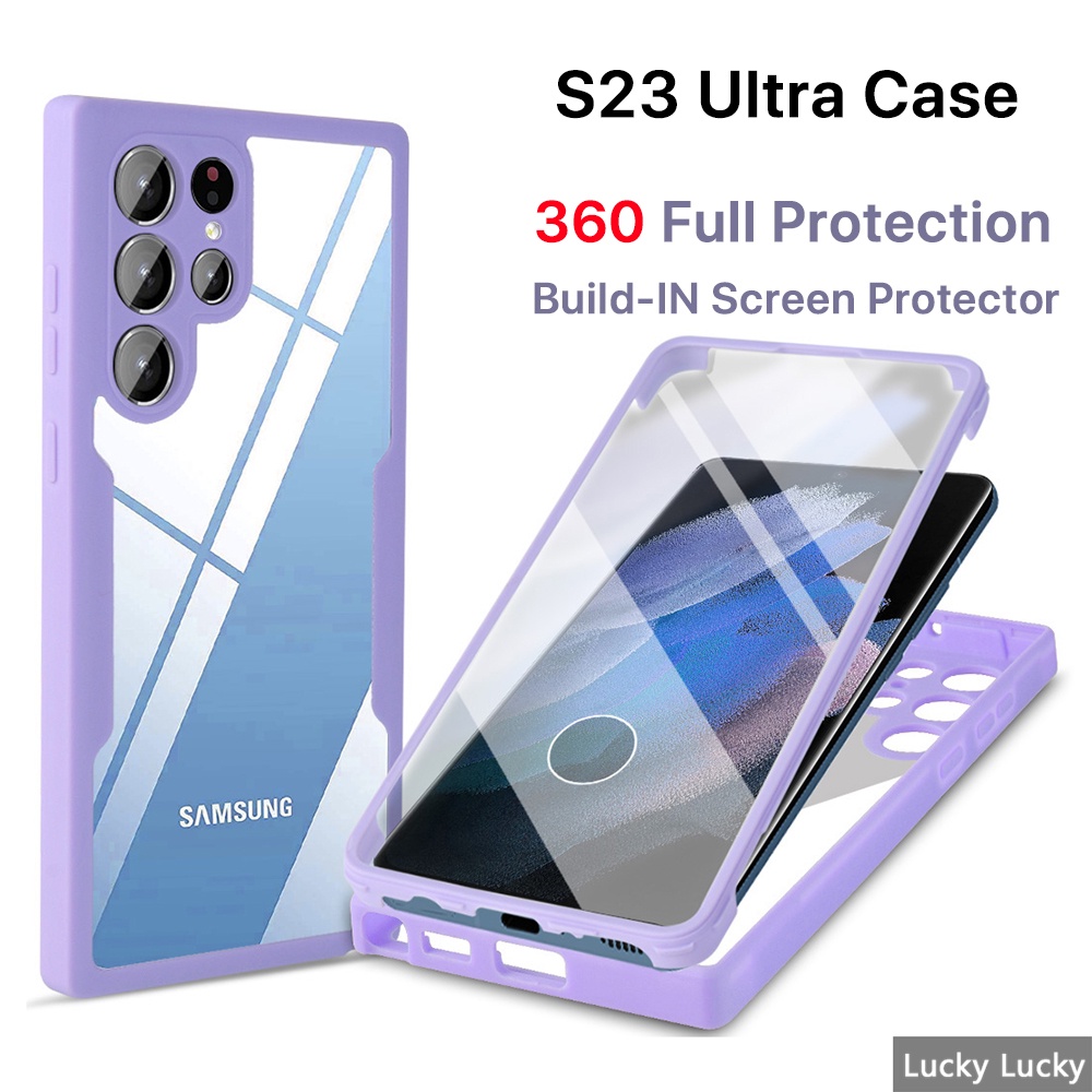 [2 IN 1] Samsung S23 Ultra Case S23 Plus S22 Ultra Built-in Screen ...