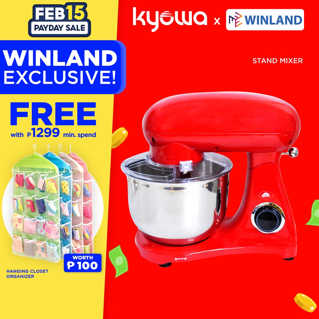 KYOWA by Winland 6.5 Liters Stand Mixer w/ Stainless Steel Bowl KW-4530 ...