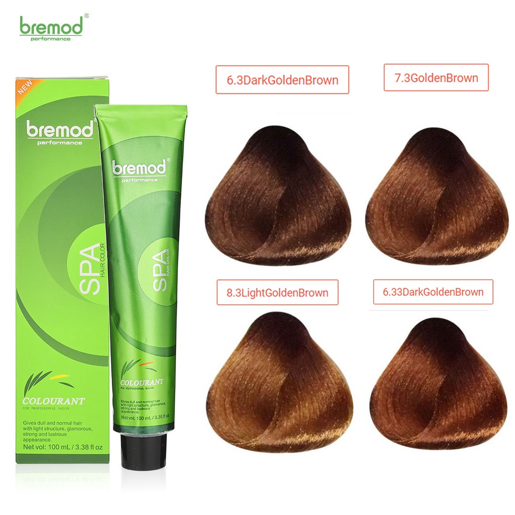 Bremod Hair Color 100ml Light Golden Blond Brown Bright Gold Hair ...