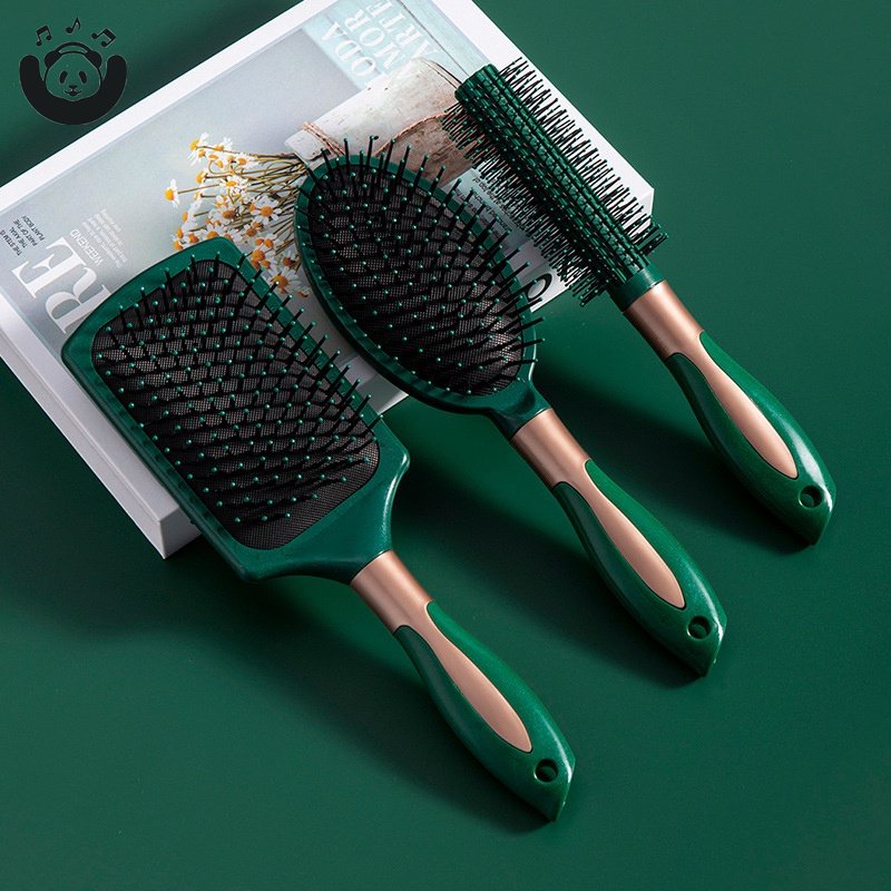 Round Hair Comb Hairdressing Curling Hair Brushes Comb Ceramic Iron ...