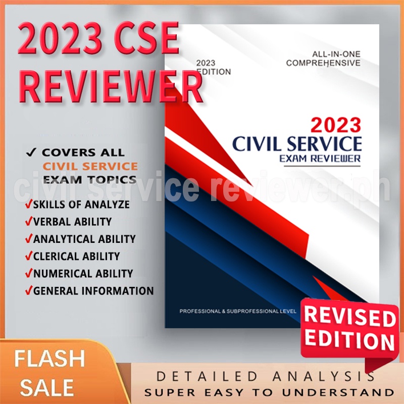 cse reviewer civil service reviewer exam 2023 edition Prof and Subprof ...