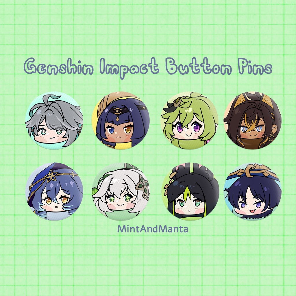 Genshin Impact - Sumeru Icon Set 1 inch Button Pins | Shopee Philippines