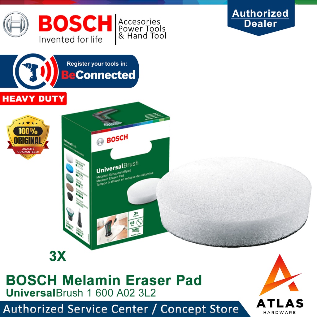 Bosch Melamin Eraser Pad 1 600 A02 3L2 (Universal Brush) | Shopee ...