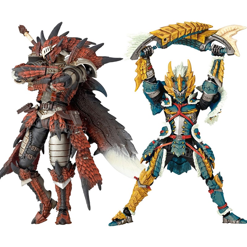 17cm Monster Hunter Jinou/Rathalos Anime Figure Revoltech Yamaguchi ...