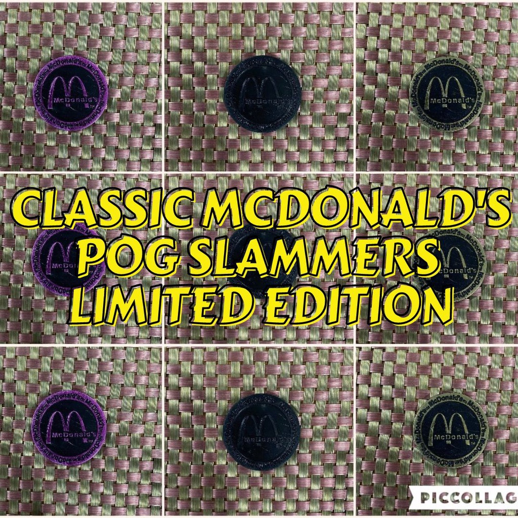 VINTAGE MCDONALD'S POG SLAMMERS FROM THE 90S - CLASSIC MCDONALD'S POG ...