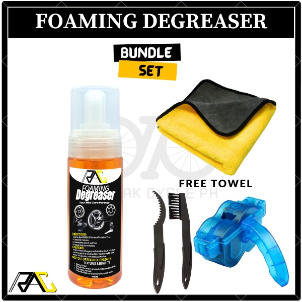RAC All-Purpose Foaming Degreaser Chain Cleaner Brush Cleaning Kit ...