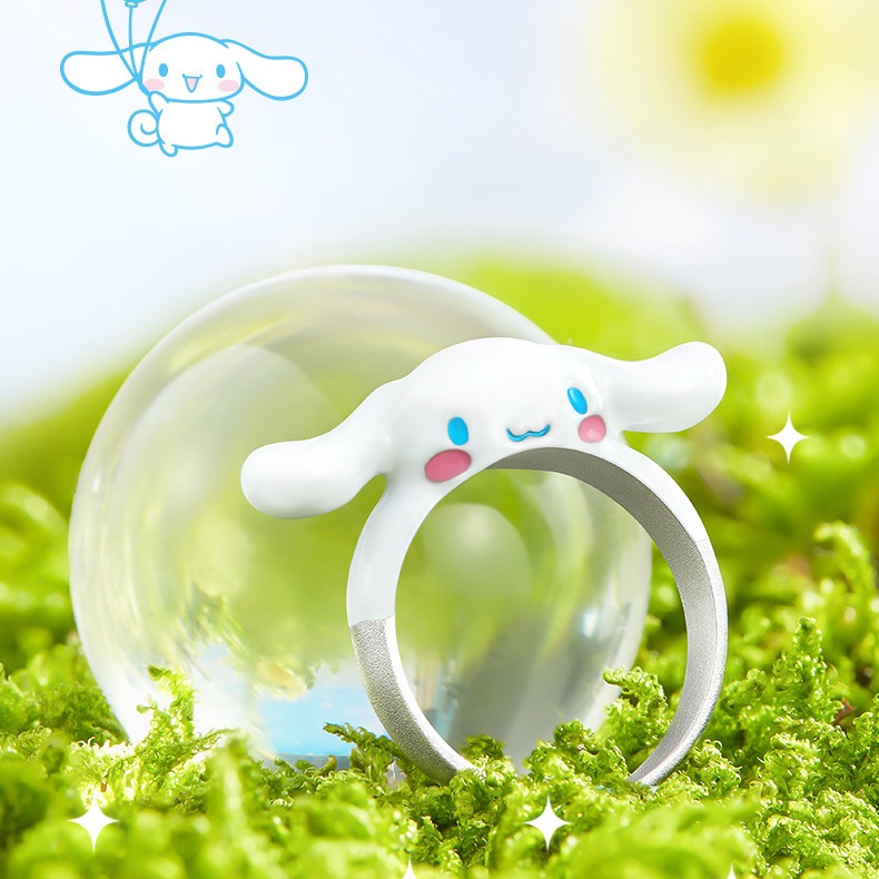 Sanrio Cinnamoroll Adjustable Ring Delicate Cute Accessories with Gift ...