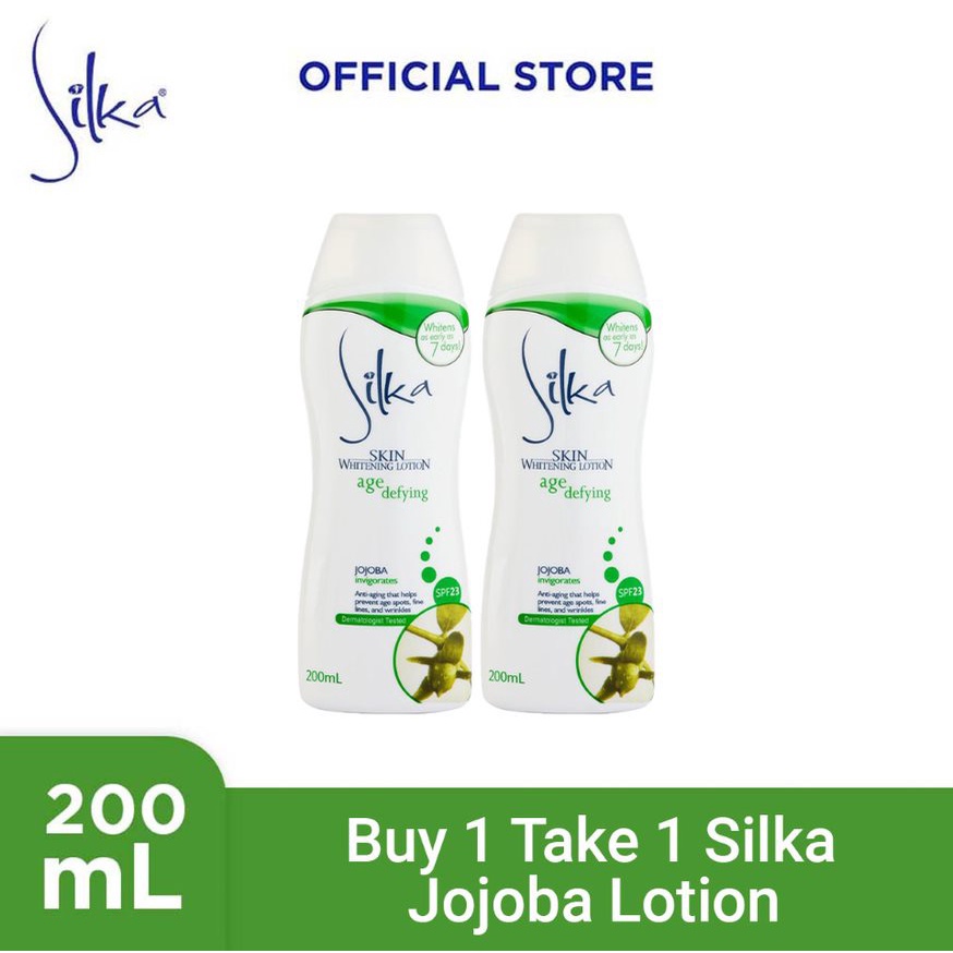 B1T1 Silka Whitening Age Defying Lotion with Jojoba 200ml | Shopee ...