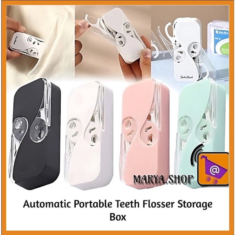 MARYA.SHOP 1pcs Plastic Automatic Portable Teeth Flosser Storage Box ...
