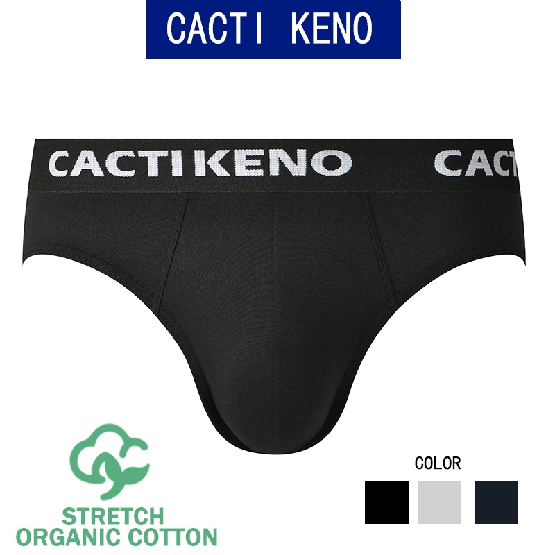 Cacti Keno 3pcs Plus Size Brief for Men Big stretch organic cotton ...