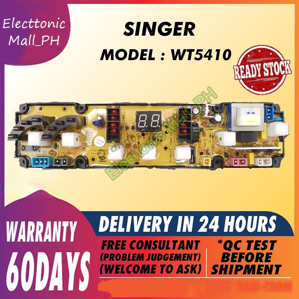 WT5410 Singer Washing Machine PCB Board ( CONTROL BOARD) PANEL BOARD ...