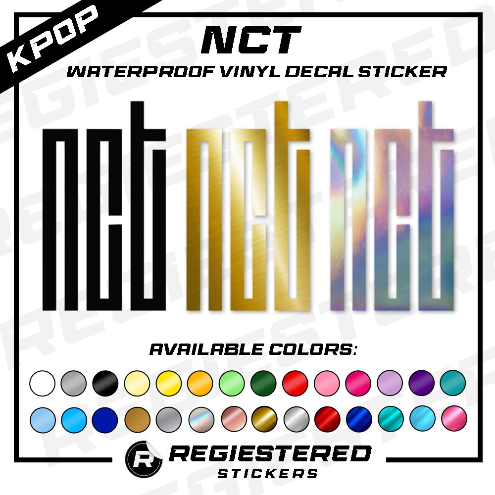 KPOP NCT Logo Vinyl Decal Sticker Waterproof | Shopee Philippines