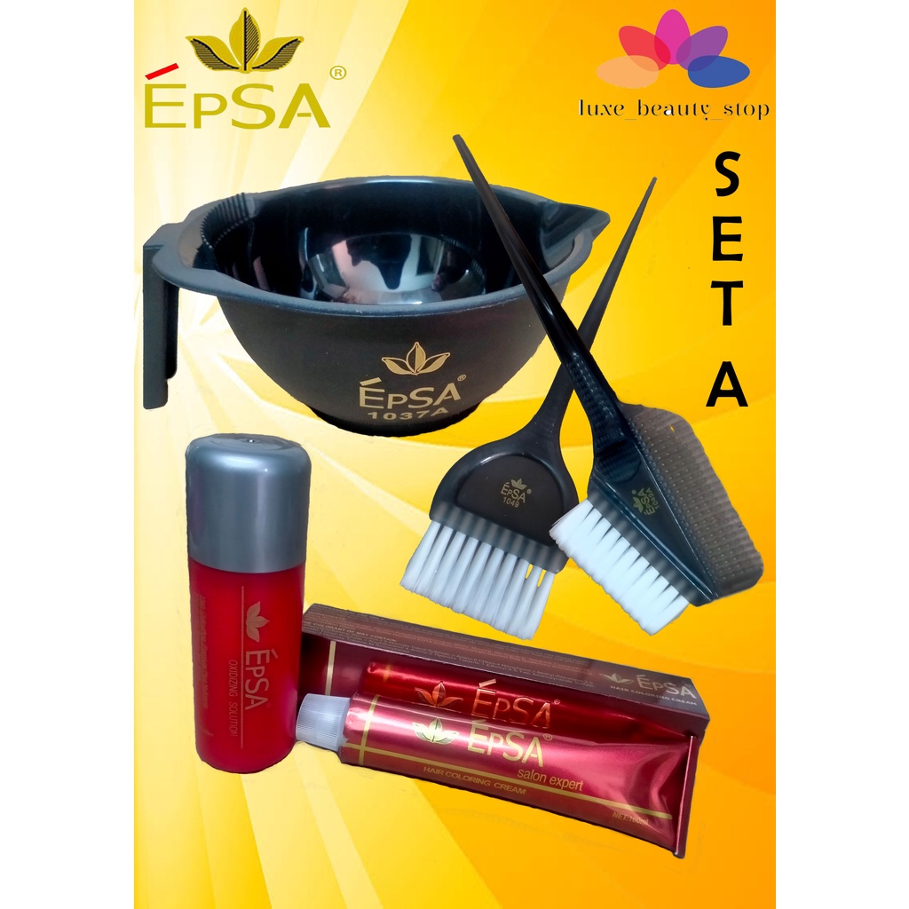 EPSA Hair Color Set with Mixing Bowl and Brush | Shopee Philippines