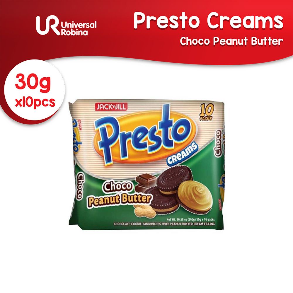 Presto Creams Choco Peanut Butter (30g x 10) | Shopee Philippines