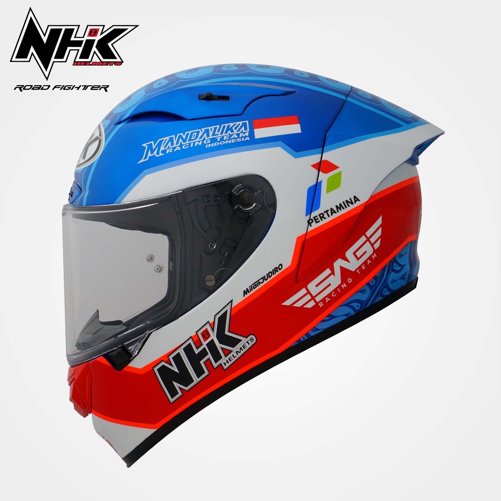 NHK GP-R Tech Mandalika with FREE Smoke Visor AND NHK ARMSLEEVE | NHK ...