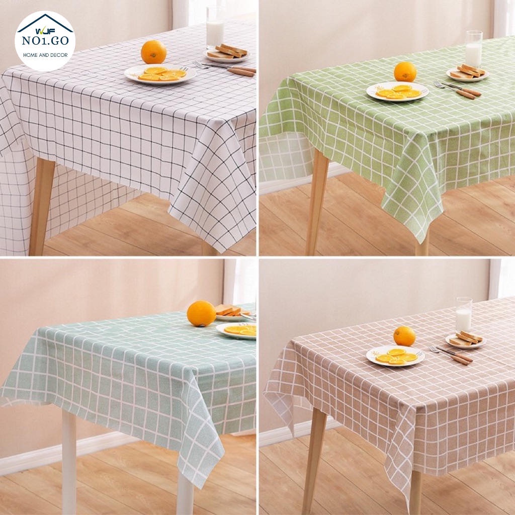 No1.go Waterproof & Oilproof Table Cover Protector Tablecloth | Shopee ...