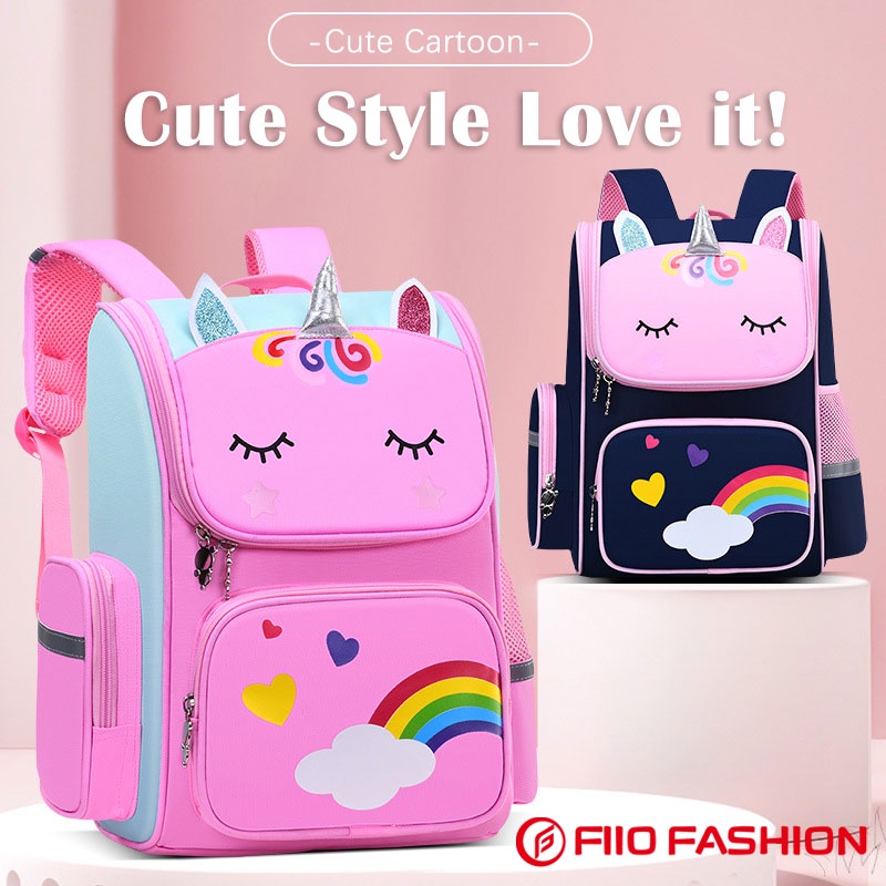 2023 Girls Unicorn Schoolbags Cartoon School Backpack Kindergarten ...