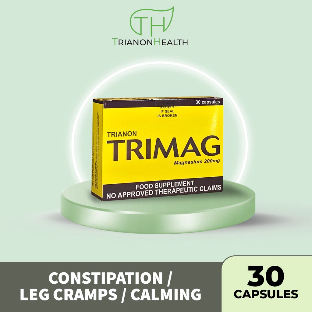 Trimag, 200mg Magnesium, 30 Capsules | Shopee Philippines