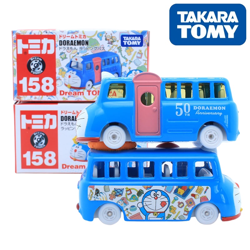 TOMY Doraemon Bus 50th Anniversary Edition Tinkerbell Cat Kingdom ...
