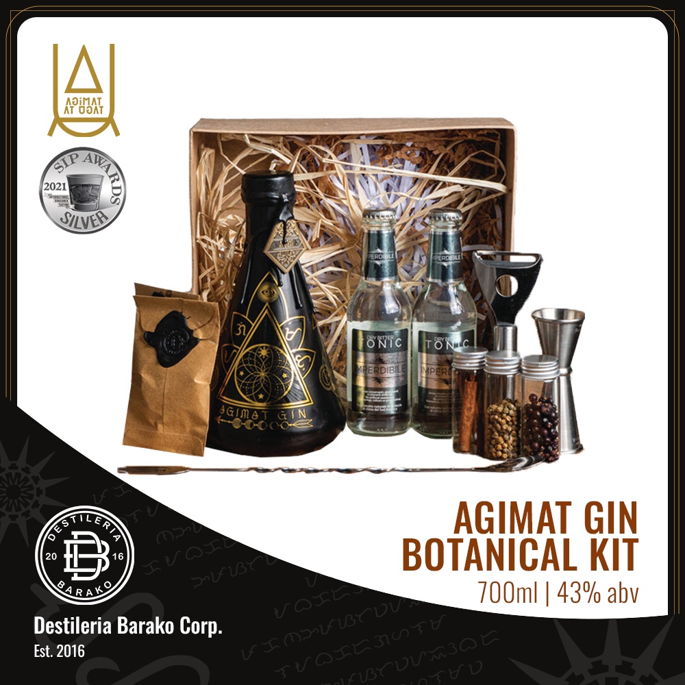 Agimat Gin Botanical Kit 700ml 43% ABV | Destileria Barako | Shopee ...