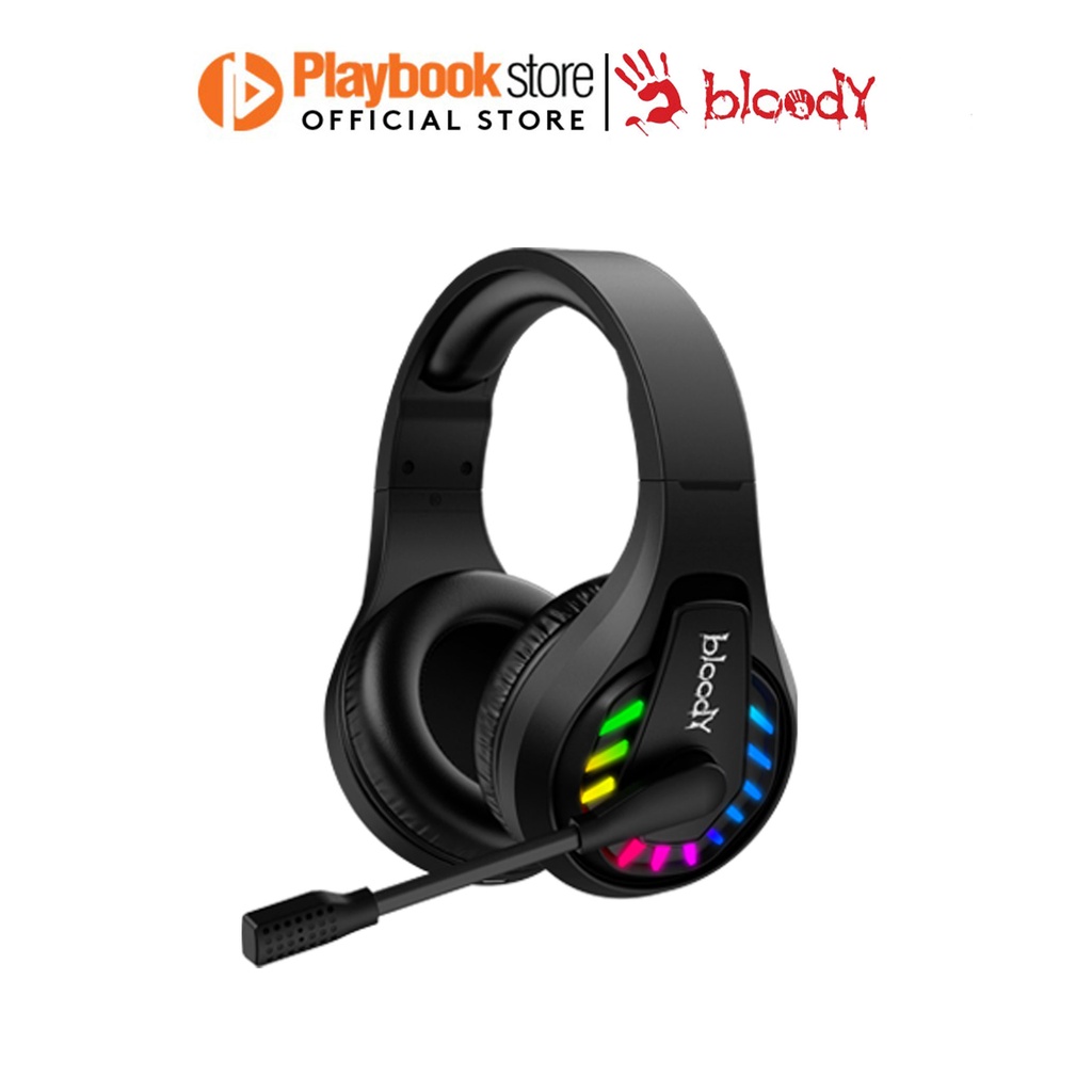 A4Tech Bloody GR230 Rotatable Microphone Bluetooth v5.2 Wireless Over ...