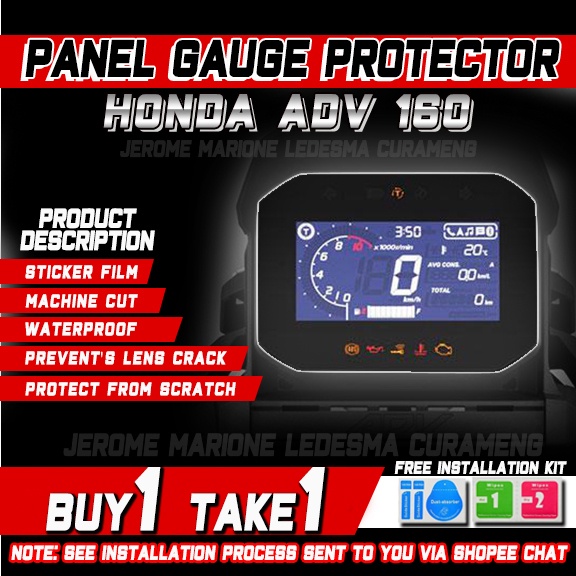 PANEL GAUGE PROTECTOR HONDA ADV 160 | Shopee Philippines