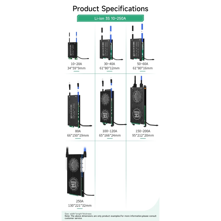 WITH NTC SENSOR BMS 3S 12v 3.7V Lithium Ion 30A 40A 60A 100A | Shopee ...