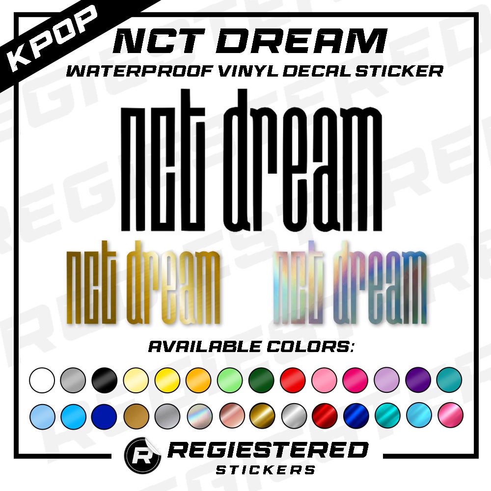 KPOP NCT DREAM Logo Vinyl Decal Sticker Waterproof | Shopee Philippines