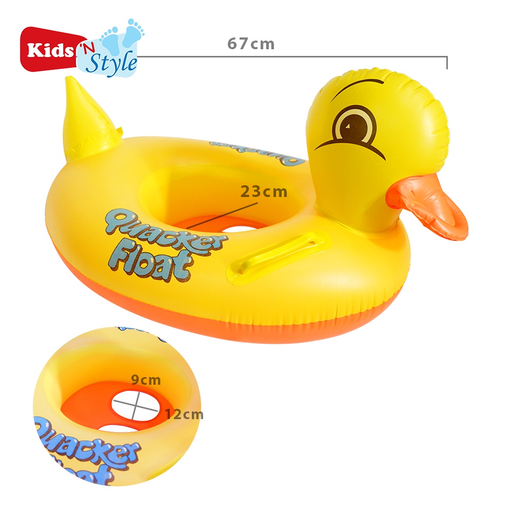 Quacker Baby Float See-Me-Sit Rider Inflatable Pool Floats | Shopee ...