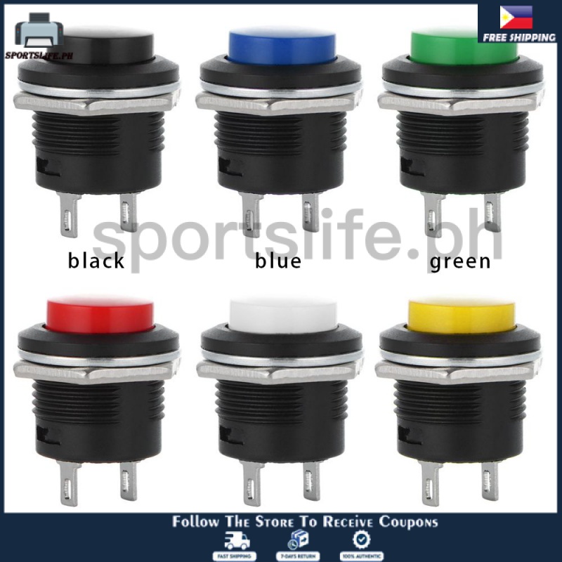 2Pins 6 colors Installed Aperture16mm momentary / horn switch assorted ...
