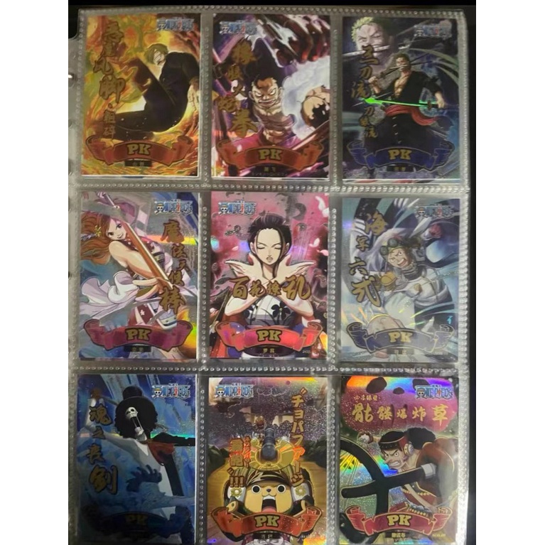 One piece cartoon card PK complete set of 18 cards | Shopee Philippines