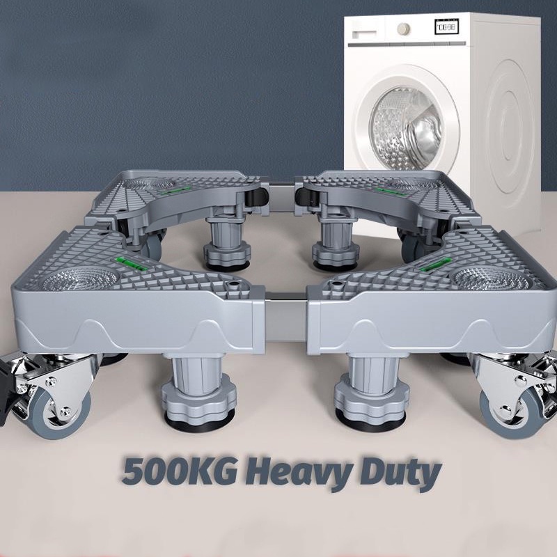 Washing machine frame with wheels, refrigerator frame with adjustable ...