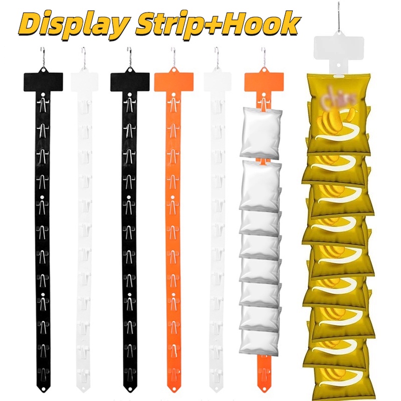 Plastic Supermarket Mall Food Display Strips with Hooks / Commodity ...