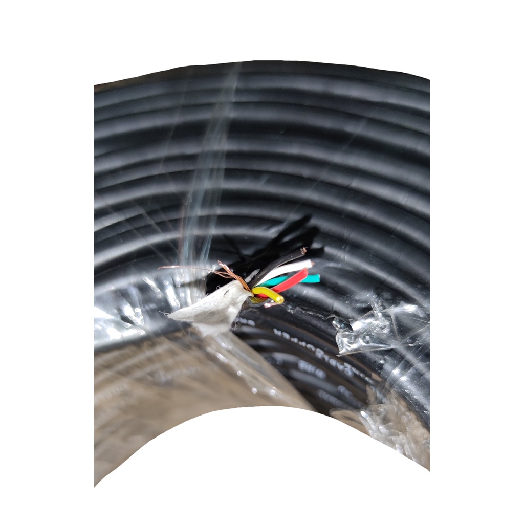 Shielded Copper Stranded Wire 5+1 AWG 26 1 Roll (100 Meters), Shielded ...