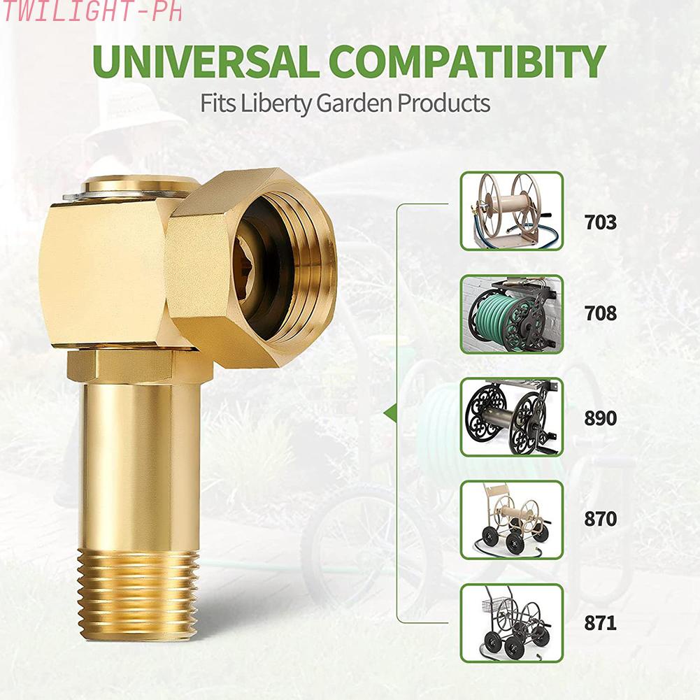Garden Hose Adapter Brass Replacement Part Swivel Hose Reel Parts ...