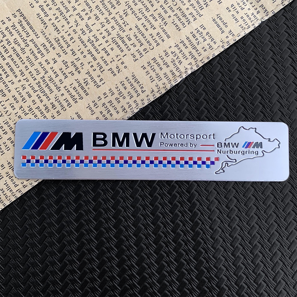 BMW New Performance Motorsport Metal Logo Car Label Tag Aluminum Emblem ...